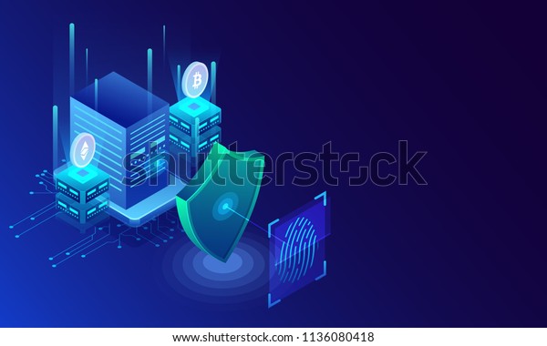 Fingerprint Scan Biometric Identity Approval Future Stock Vector