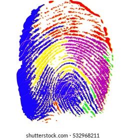Fingerprint Thumb Impression Stock Vector (Royalty Free) 532968211 ...