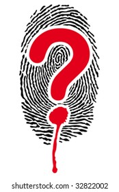 266 Fingerprint with question mark Images, Stock Photos & Vectors ...