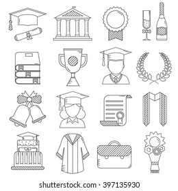 359 Graduation day cap outline Images, Stock Photos & Vectors ...