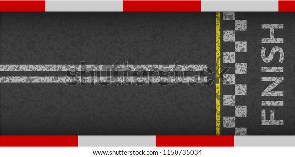 Finish Line Racing Background Top View Stock Vector (Royalty Free ...