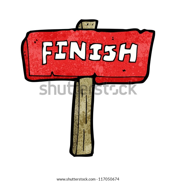 Finish Sign Cartoon Stock Vector (Royalty Free) 117050674 | Shutterstock