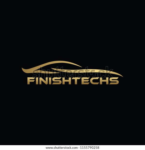 Finish Techs Golden Logo Vector Stock Vector (Royalty Free) 1155790258 ...