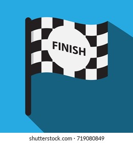 Finishing Flag Icon Stock Vector (Royalty Free) 719080849 | Shutterstock