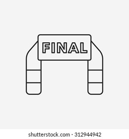 Finish Line Icon Illustration Design Stock Vector (Royalty Free ...