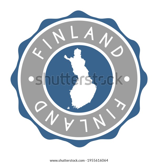 Finland Badge Map Vector Seal Finnish Stock Vector (Royalty Free ...