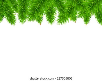Fir Tree Border Vector Illustration Stock Vector (Royalty Free ...