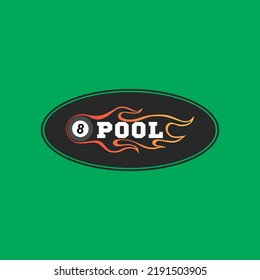 Fire 8 Ball Pool Billiard Vector Stock Vector (Royalty Free) 2191503905 ...