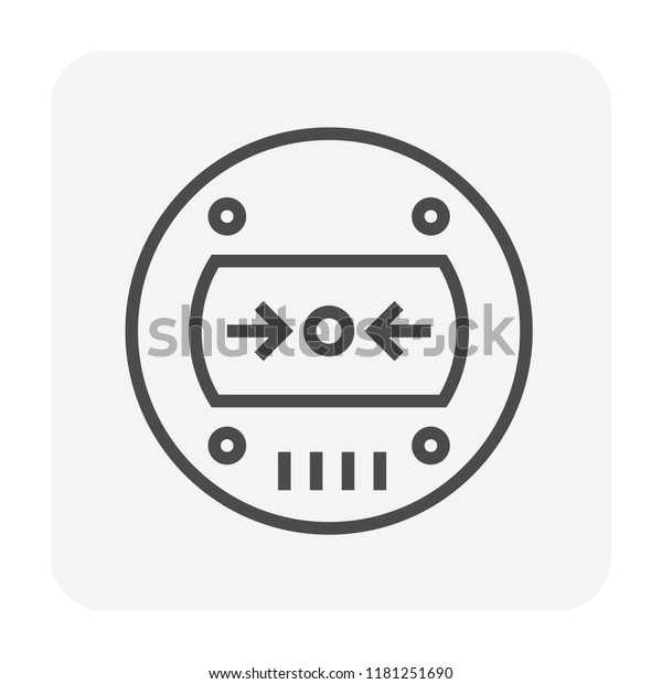 Fire Alarm Call Point Manual Call Stock Vector (Royalty Free) 1181251690