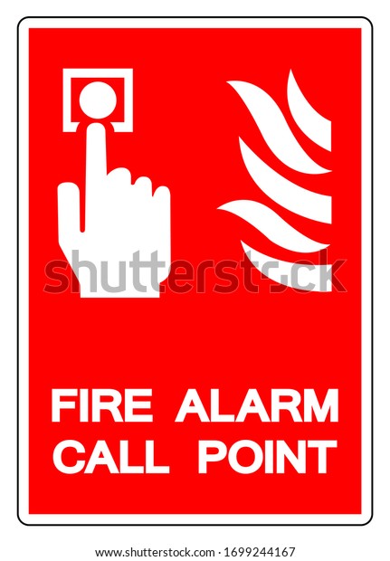 Fire Alarm Call Point Symbol Sign Stock Vector (Royalty Free ...