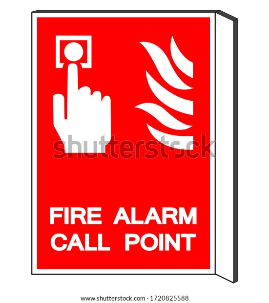 Fire Alarm Call Point Symbol Sign Stock Vector (Royalty Free ...
