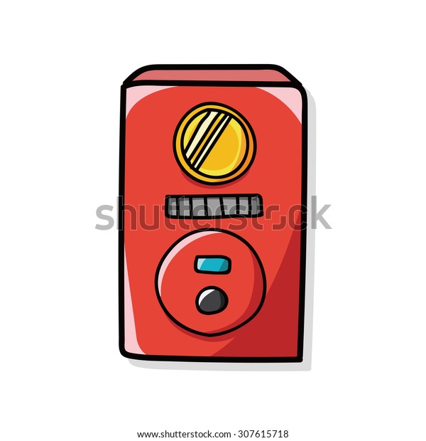Fire Alarm Color Doodle Stock Vector (Royalty Free) 307615718 ...