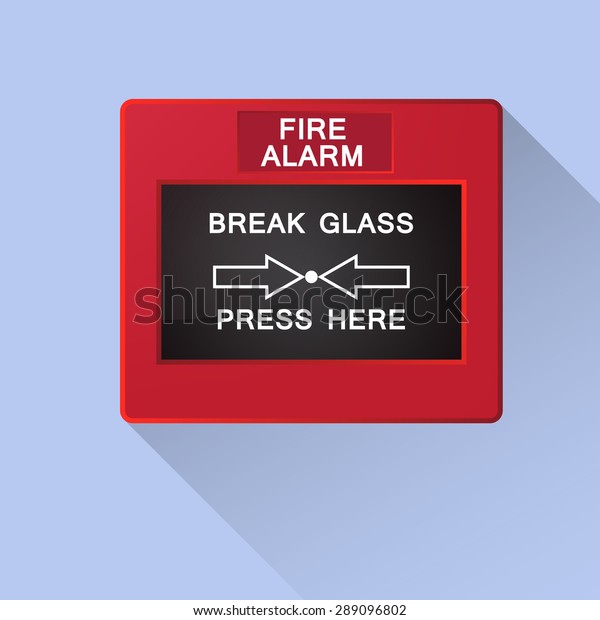 Fire Alarmbreak Glass Stock Vector (Royalty Free) 289096802