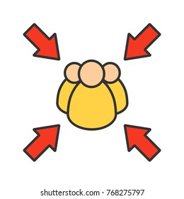 Fire Assembly Point Color Icon Emergency Stock Vector (Royalty Free ...