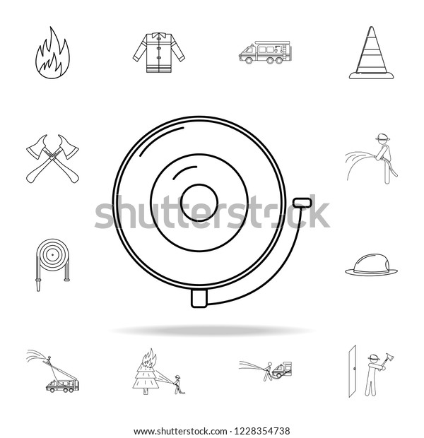 Fire Bell Icon Fireman Icons Universal Stock Vector (Royalty Free ...