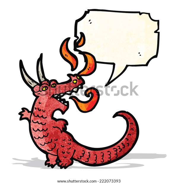 Fire Breathing Dragon Cartoon Stock Vector (Royalty Free) 222073393 ...