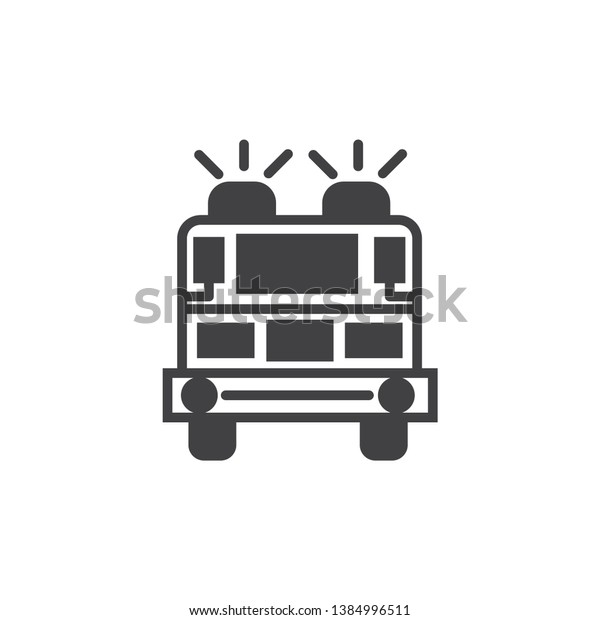 Fire Brigade Icon Vector Sign Symbol Stock Vector (Royalty Free ...