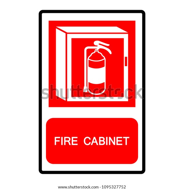 Fire Cabinet Symbol Sign Vector Illustration Stock Vector (Royalty Free ...