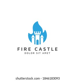 Castle Book Drop Shape Concept Logo Stock Vector (Royalty Free) 1822669613