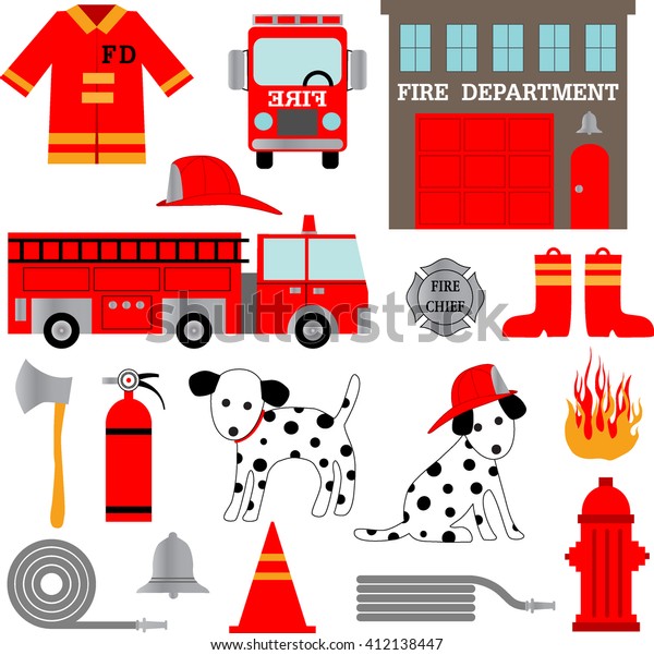 Fire Department Clipart: Vector có sẵn (miễn phí bản quyền) 412138447 ...