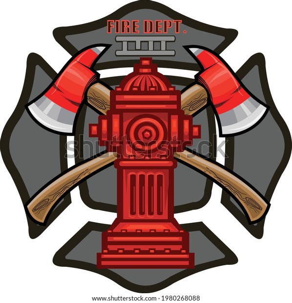Fire Department Cross Includes Fireman Cross Stock Vector (Royalty Free ...