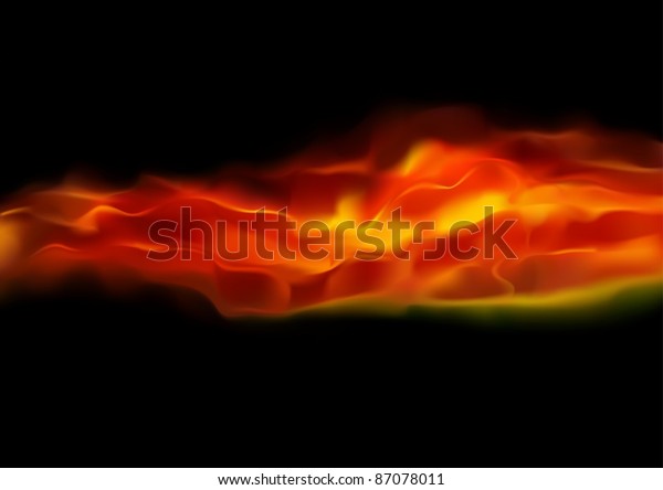 Fire Detailed Background Illustration Stock Vector (Royalty Free ...