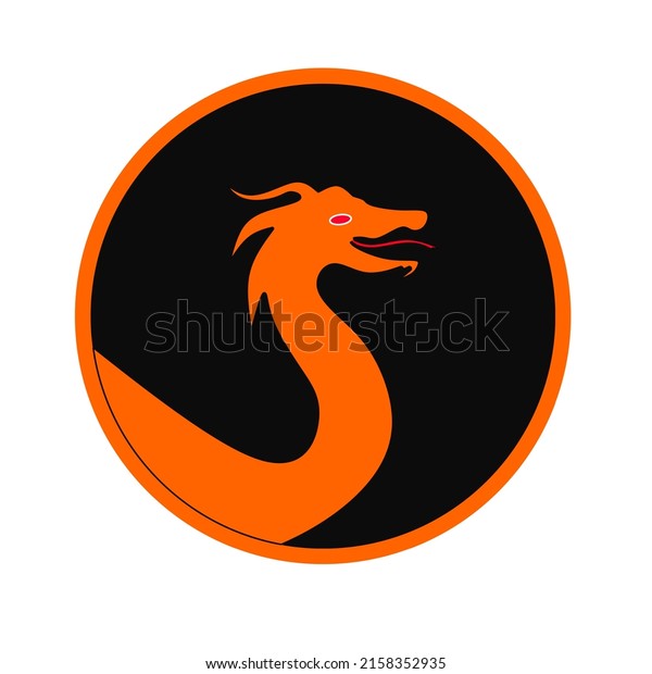 Fire Dragon Logo Vector Simple Design Stock Vector (Royalty Free ...