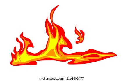 Fire Element Cartoon Clipart Design Stock Vector (Royalty Free ...