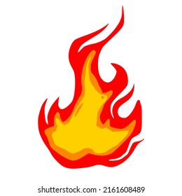 Fire Element Cartoon Clipart Design Stock Vector (Royalty Free ...