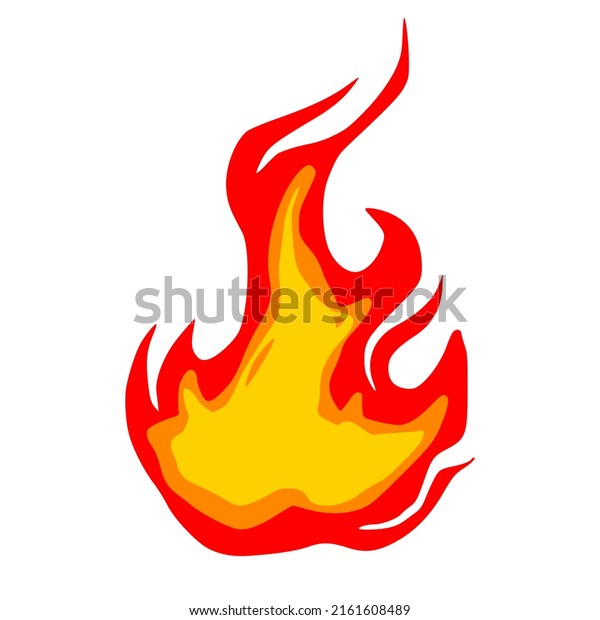 Fire Element Cartoon Clipart Design Stock Vector (Royalty Free ...