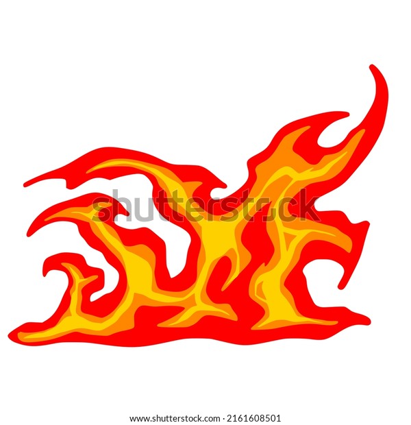 Fire Element Cartoon Clipart Design Stock Vector (Royalty Free ...