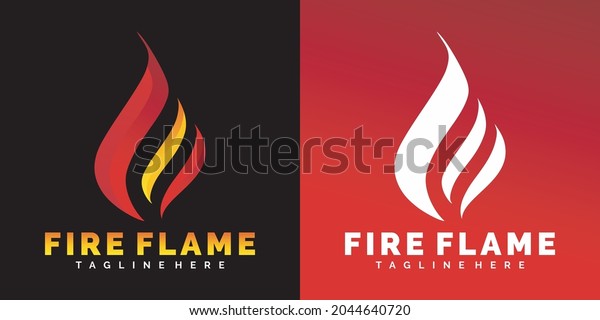 Fire Element Design Graphic Flame Logo Stock Vector (Royalty Free ...