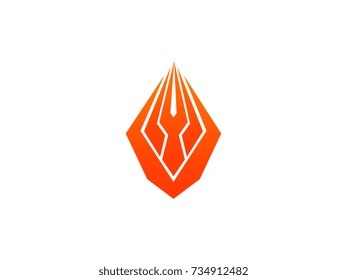 Fire Element Logo Stock Vector (Royalty Free) 734912482 | Shutterstock