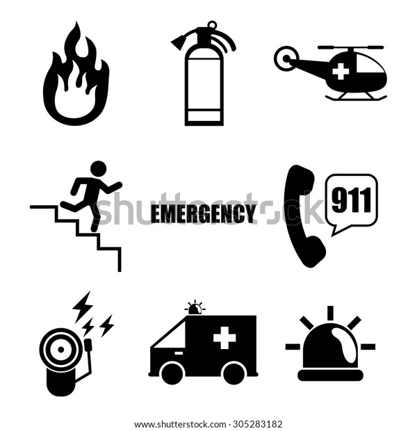 Fire Emergency Vector Illustration Graphic Eps Stock Vector (Royalty ...