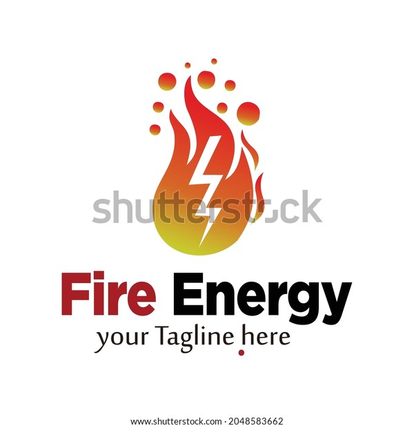 Fire Energy Logo Design Template Stock Vector (Royalty Free) 2048583662 ...