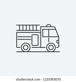 Fire Engine Truck Modern Simple Ui Stock Vector (Royalty Free ...