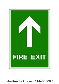 Fire Exit Symbol Sign Vector Illustration Stock Vector (Royalty Free ...