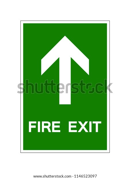 Fire Exit Symbol Sign Vector Illustration Stock Vector (Royalty Free ...