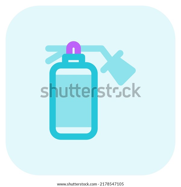 Fire Extinguisher Back Put Off Fire Stock Vector (Royalty Free ...