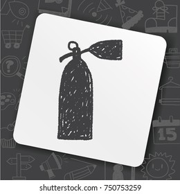 Fire Extinguisher Doodle Stock Vector (Royalty Free) 750753259 ...
