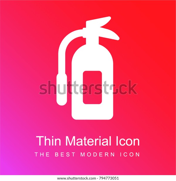 Fire Extinguisher Red Pink Gradient Material Stock Vector (Royalty Free ...