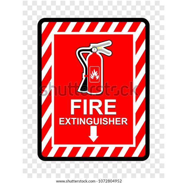 Fire Extinguisher Sticker Stock Vector (Royalty Free) 1072804952