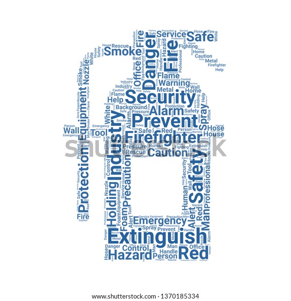 Fire Extinguisher Word Cloud Tag Cloud Stock Vector (Royalty Free ...