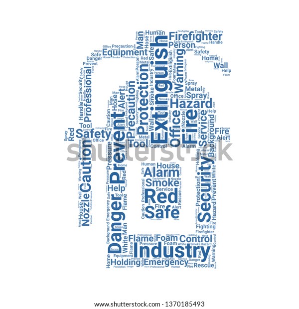 Fire Extinguisher Word Cloud Tag Cloud Stock Vector (Royalty Free ...