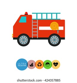 Fire Fighting Vehicle Icon: เวกเตอร์สต็อก (ปลอดค่าลิขสิทธิ์) 389747956 ...