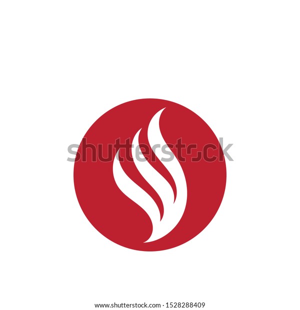 Fire Flame Hot Burn Logo Symbol 스톡 벡터(로열티 프리) 1528288409 | Shutterstock