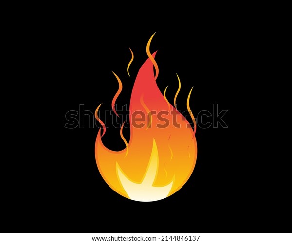 Fire Flame Icon Hot Flame Energy: เวกเตอร์สต็อก (ปลอดค่าลิขสิทธิ์ ...