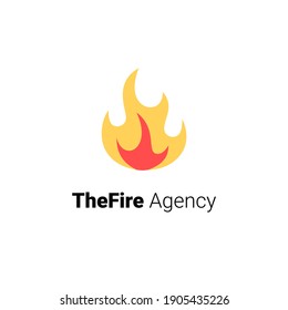 Fire Flame Ogo Concept Design Agency Stock Vector (Royalty Free ...