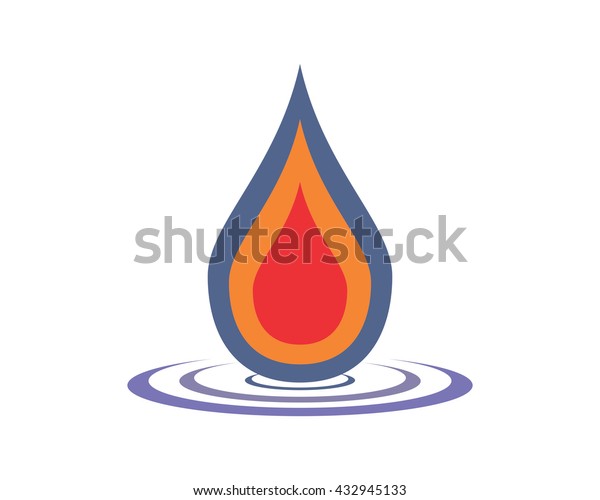 Fire Flare Heat Droplets Element Image Stock Vector (Royalty Free ...