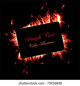 Fire Frame Illustration Vector Stock Vector (Royalty Free) 73926838 ...